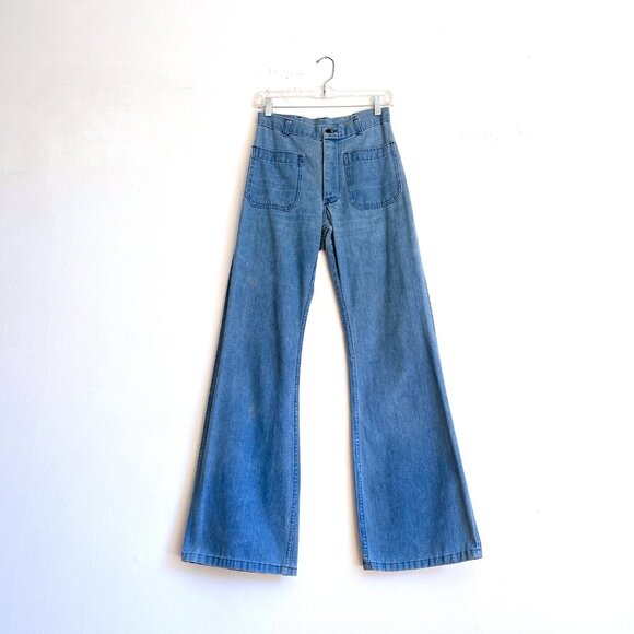 Vintage | Jeans | Vintage 8s Us Military Naval Blue Flare Leg Utility ...